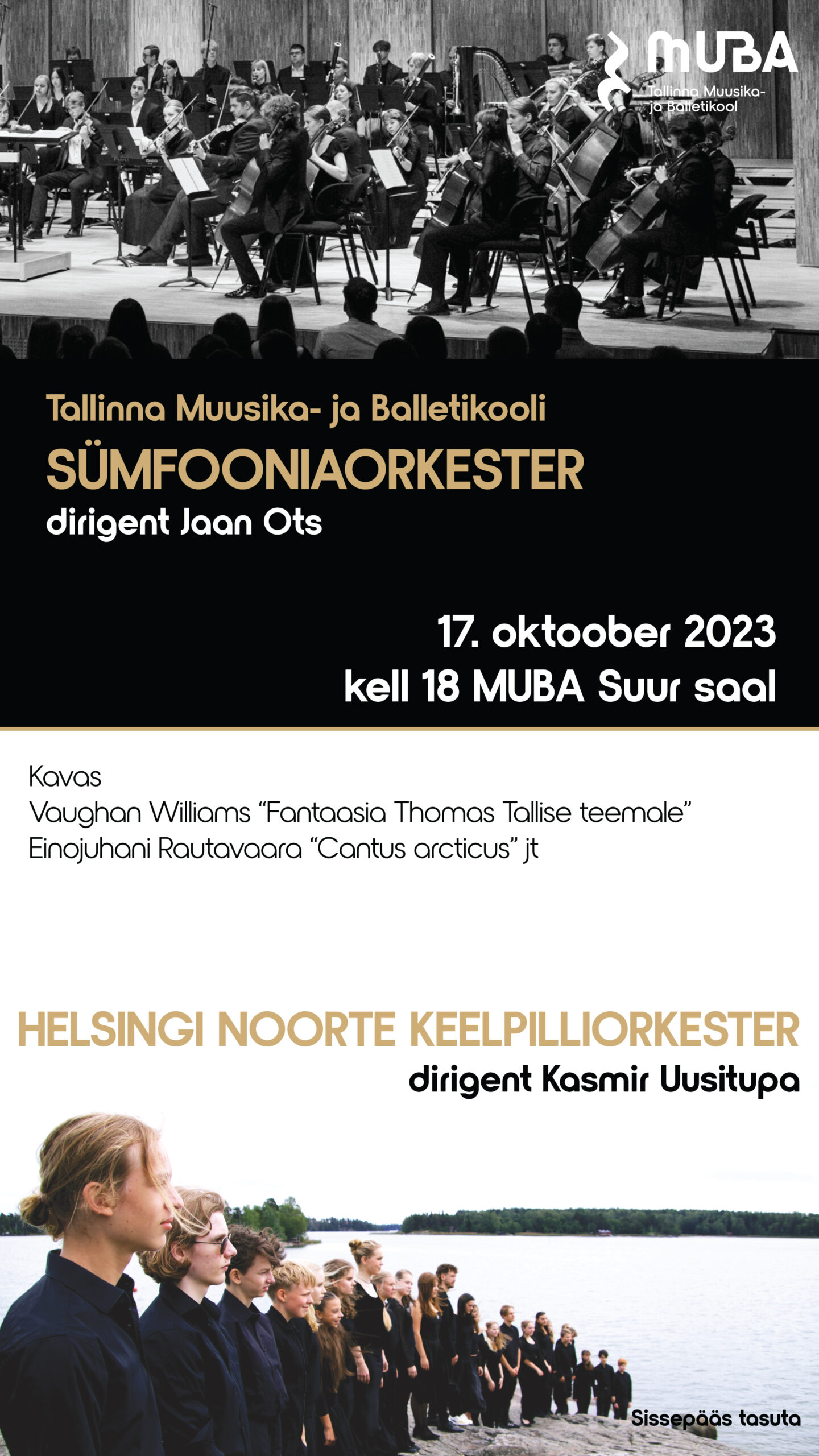 MUBA sümfooniaorkester & Helsingi noorte keelpilliorkester - Tallinna ...