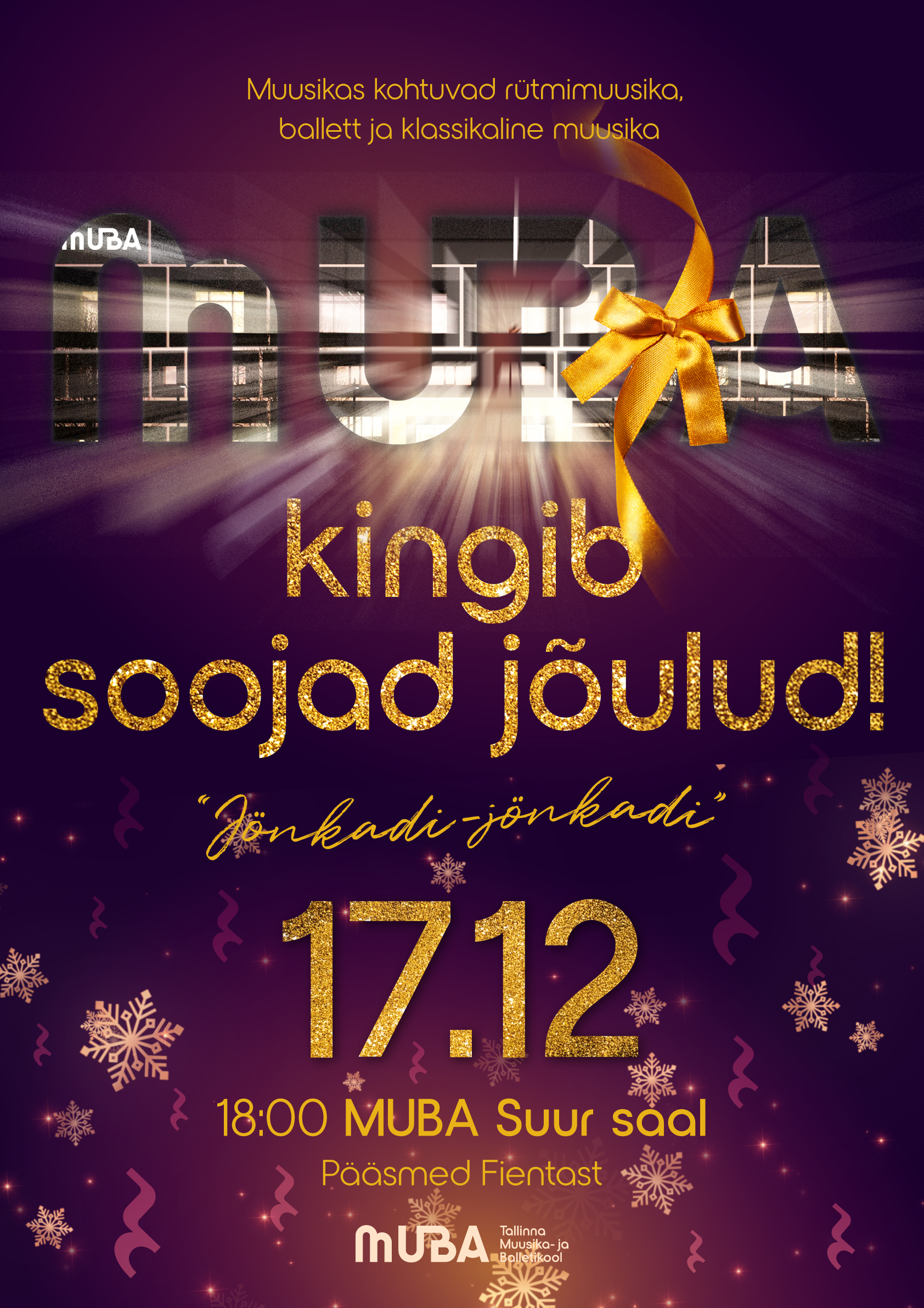 MUBA kingib soojad jõulud! "Jönkadi-jönkadi" - Tallinna Muusika- ja ...