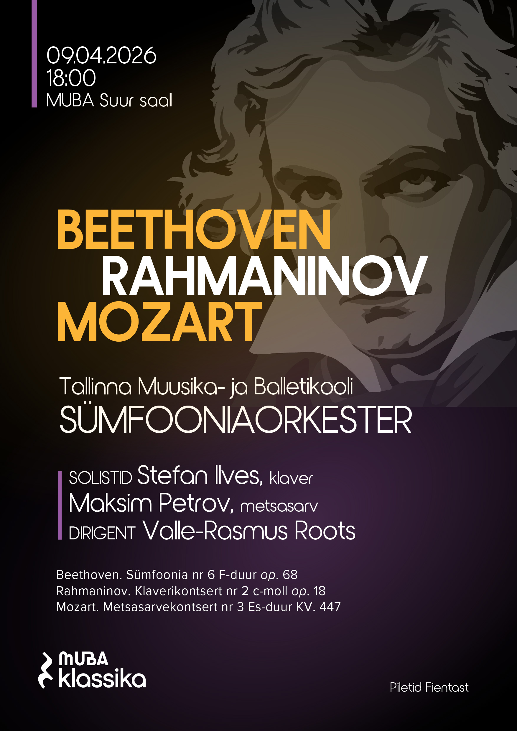 Beethoven, Rahmaninov, Mozart & MUBA sümfooniaorkester - Tallinna ...